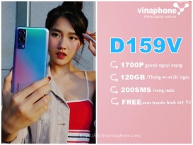 Cách đăng ký gói D159V Vinaphone có 120GB, 1700 phút và 200 SMS